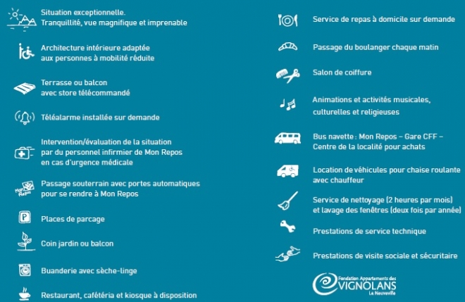 Liste de tous les avantages